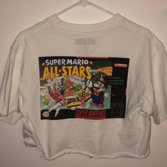 Nintendo | Tops | Super Mario Nintendo Crop Top | Poshmark